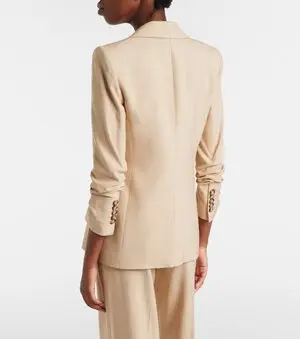 Veronica Beard Battista Blazer In Stone Khaki