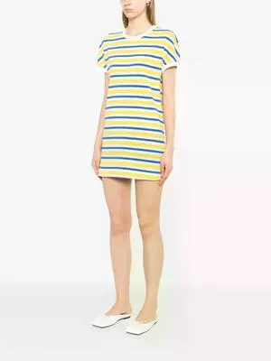 MAISON MARGIELA Striped Crewneck Dress