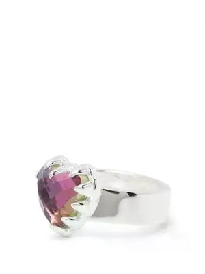 STOLEN GIRLFRIENDS CLUB Mystic Quartz Love Claw Ring - Silver