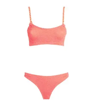 Hunza G Phoebe Twisted-strap Bikini - Orange