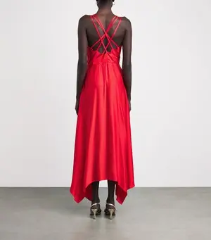 Sandro Asymmetric Maxi Dress