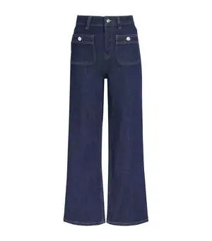 Maje Patch-pocket Flared Jeans