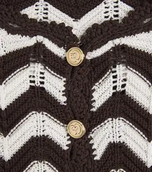 Maje Knitted Zigzag Mini Dress