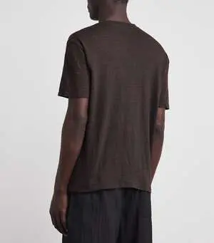 Sandro Linen T-shirt - Brown