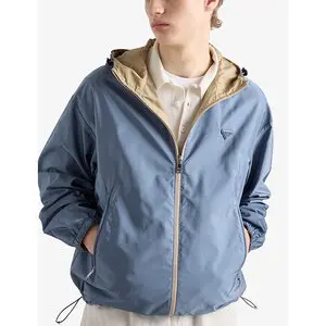 Prada Reversible Re-nylon Hooded Shell Jacket - Brown