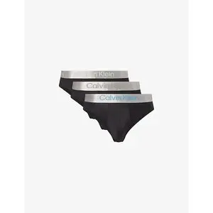 Calvin Klein Micro-stretch Pack Of Three Jersey Briefs - Multi