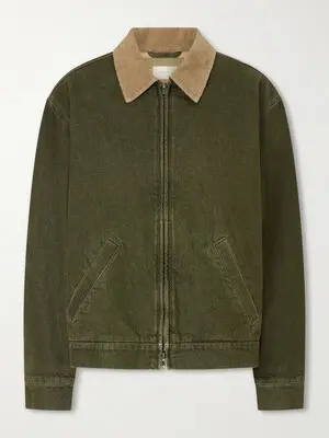 Aimé Leon Dore Corduroy Collar Denim Jacket
