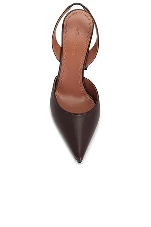 Amina Muaddi Holli Slingback Pumps In Nappa Leather