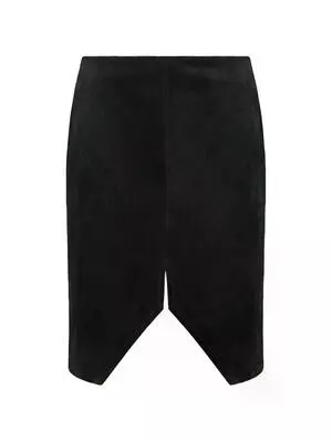 TATUNA Asymmetric Velvet Skirt