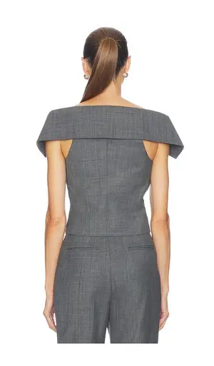 GANNI Wool Melange Suiting Vest