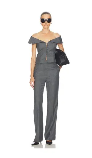 GANNI Wool Melange Suiting Vest