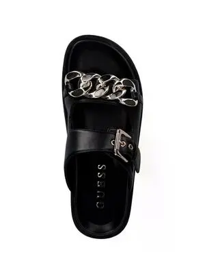 Guess Fatema Buckle-strap Sandals With Chain Detail
