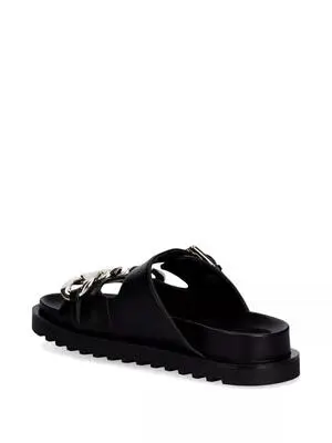 Guess Fatema Buckle-strap Sandals With Chain Detail