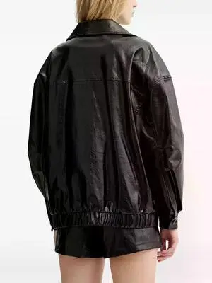 Guess Fransiska Crinkled-effect Button-up Jacket