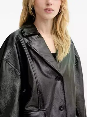 Guess Fransiska Crinkled-effect Button-up Jacket