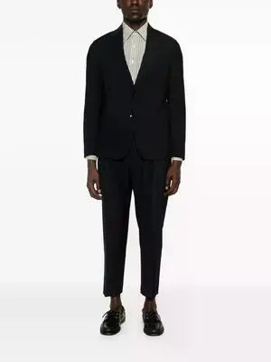 VELA SHOP Single-breasted Patch-pocket Blazer