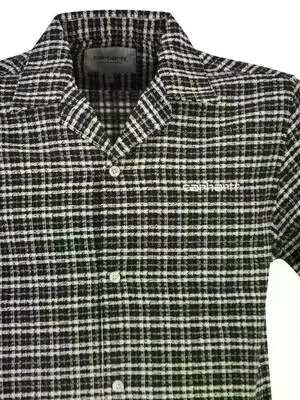 Carhartt Work In Progress Kander Checked Cotton Shirt - Black