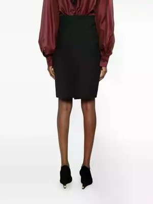 MARSEM Raw-edge Slit Mini Skirt