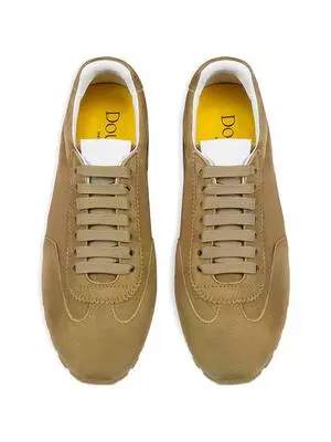 DOUCAL'S Teddy Suede Lace Up Sneakers - Neutrals
