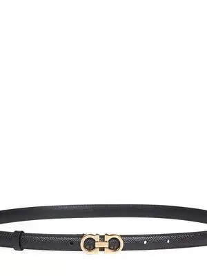 FERRAGAMO Gancini Buckle Belt - Black