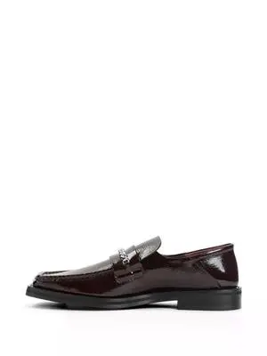 Martine Rose Chain-link Patent-leather Loafers