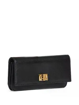 Fendi Way Leather Wallet - Black