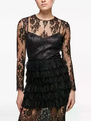 CATALINA Chantilly Lace Tiered Dress