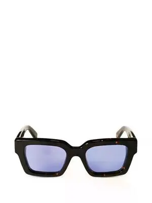 Off-White Tortoiseshell Effect Square-frame Sunglasses