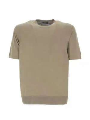 HOSIO Fine-knit Short Sleeve Jumper - Neutrals