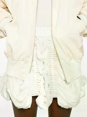 RAXXY Draped Quilted Mini Skirt