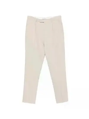 Zegna Pleated Tailored Trousers - Neutrals