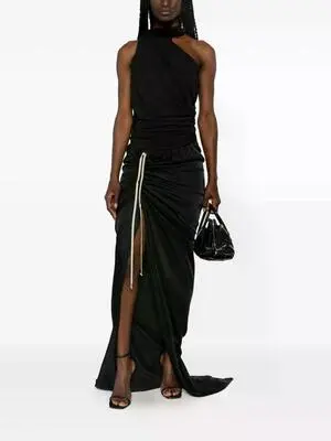 Rick Owens Draped Asymmetric Skirt - Black