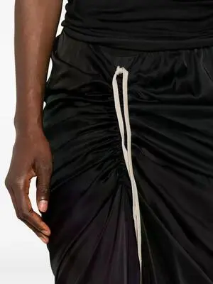 Rick Owens Draped Asymmetric Skirt - Black