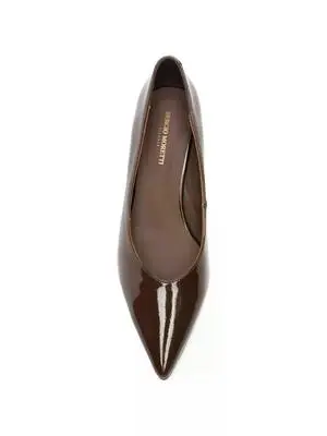 SERGIO MORETTI FIRENZE Patent Finish Pointed-toe Pumps