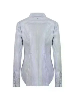 DONDUP Vertical Stripe Shirt With Classic Collar