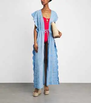 Melissa Odabash Cotton Embroidered Talitha Kaftan