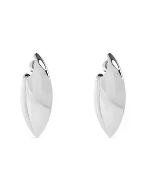 Givenchy Cocoon Curved-shape Earrings - Silver