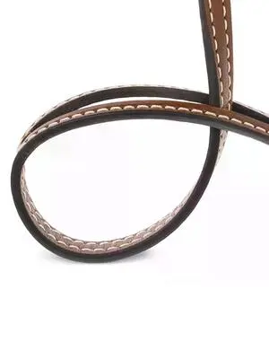 Max Mara Logo Leather Charm - Brown