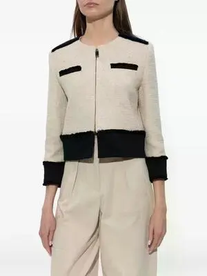 Max Mara Pagaia Cropped Jacket With Fringed Trim