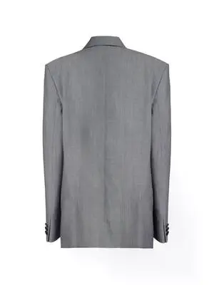 NINEMINUTES The Submarine Double-breasted Peaked-lapel Blazer - Grey