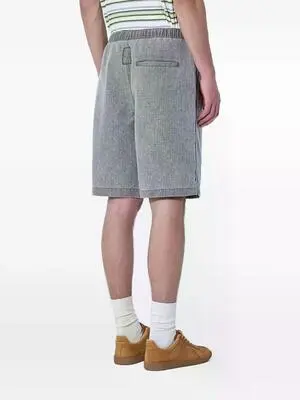 BRAIN DEAD Belted Cotton Grid Pattern Shorts