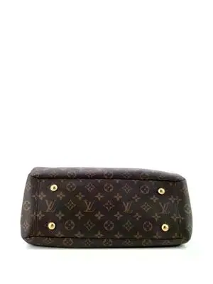 LOUIS VUITTON Pallas Tote Monogram Canvas Leather Shoulder Bag - Brown