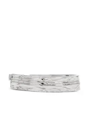 Givenchy Textured -tone Cuff Bracelet - Silver