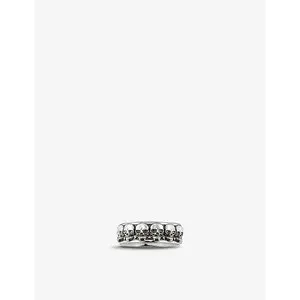 THOMAS SABO Sterling Silver Skull Band Ring - Plain