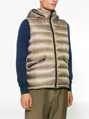 Herno Hooded Padded Gilet - Neutrals