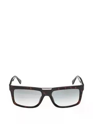 Guess Tortoiseshell-effect Rectangle-frame Sunglasses - Brown