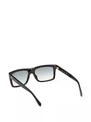 Guess Tortoiseshell-effect Rectangle-frame Sunglasses - Brown