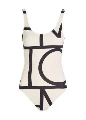 TOTEME Logo-monogrammed Swimsuit - Pattern