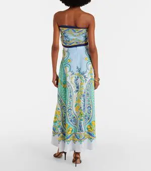 Etro Floral Silk Maxi Skirt