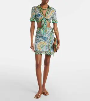Etro Floral Cotton Crop Top